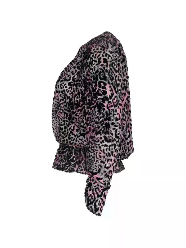 Zadig&Voltaire Leopard-print V-neck Blouse