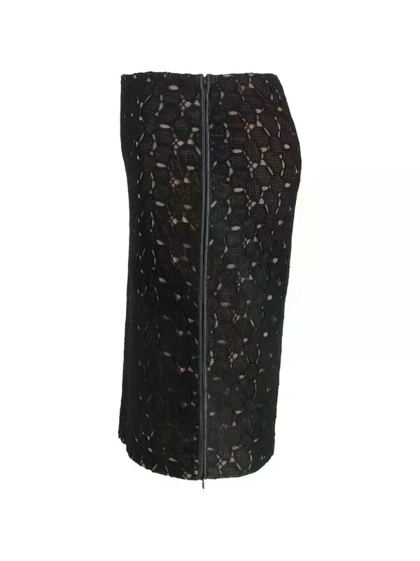 Diane Von Furstenberg Lace Midi Pencil Skirt