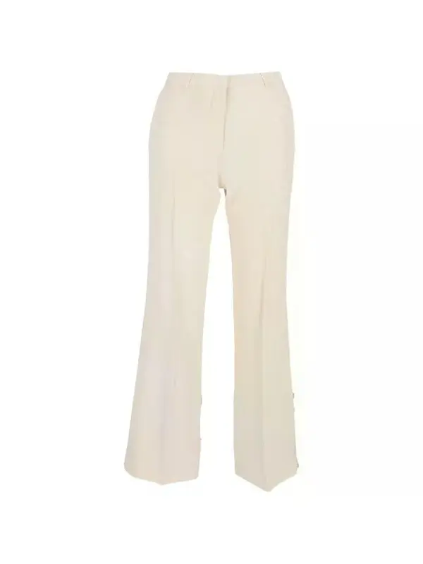 THE ROW Flared Cotton Trousers