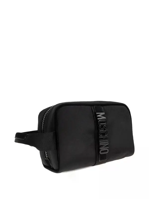 Moschino Logo Zip Clutch