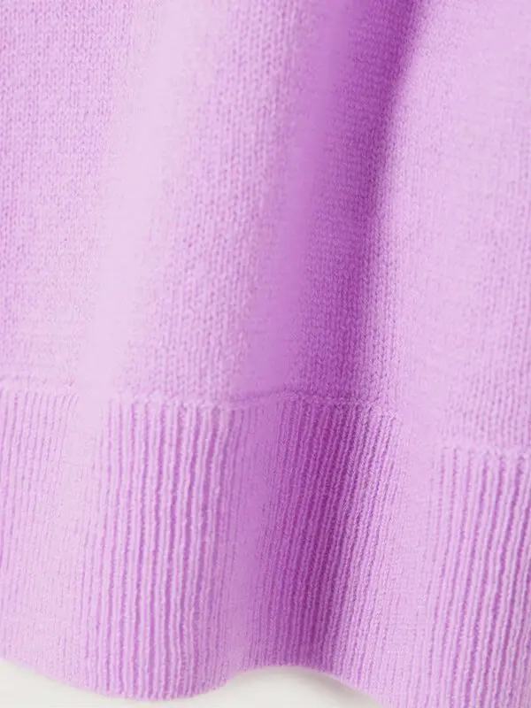 ALLUDE Cashmere Polo Sweater - Lilac