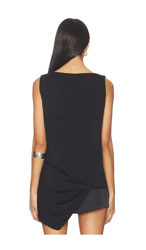 Superdown Caprice Asymmetrical Top - Black