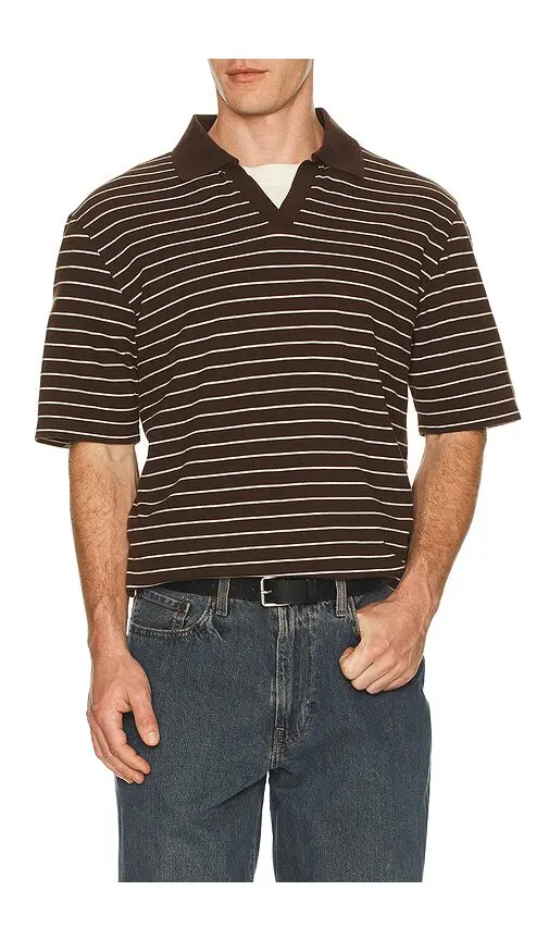 SAMSOE SAMSOE Samac V-neck Polo In . Also - Brown