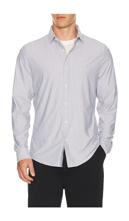 RHONE Commuter Shirt Semi Spread Collar In . Also - Grey