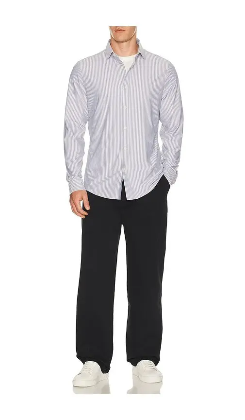 RHONE Commuter Shirt Semi Spread Collar In . Also - Grey
