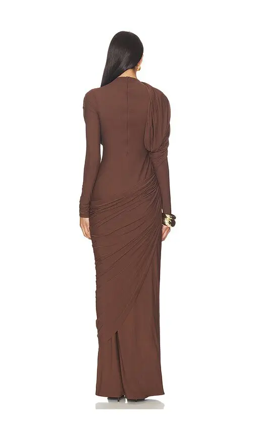 DEME BY GABRIELLA The Donna Gown - Brown