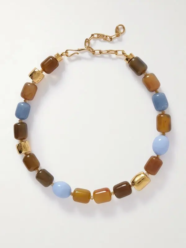 LIZZIE FORTUNATO Palomino Gold-plated Stone Necklace - Multi
