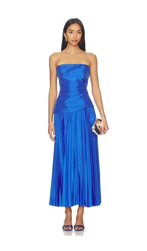 Simkhai Arie Strapless Bustier Midi Dress