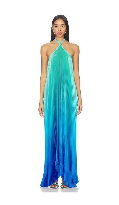 L'IDEE Deesse Gown - Blue