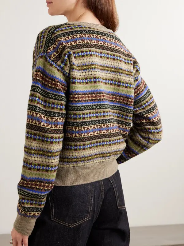 Daughter Ada Fair Isle Wool Cardigan