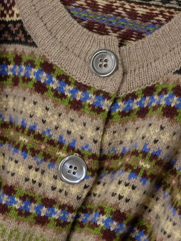 Daughter Ada Fair Isle Wool Cardigan