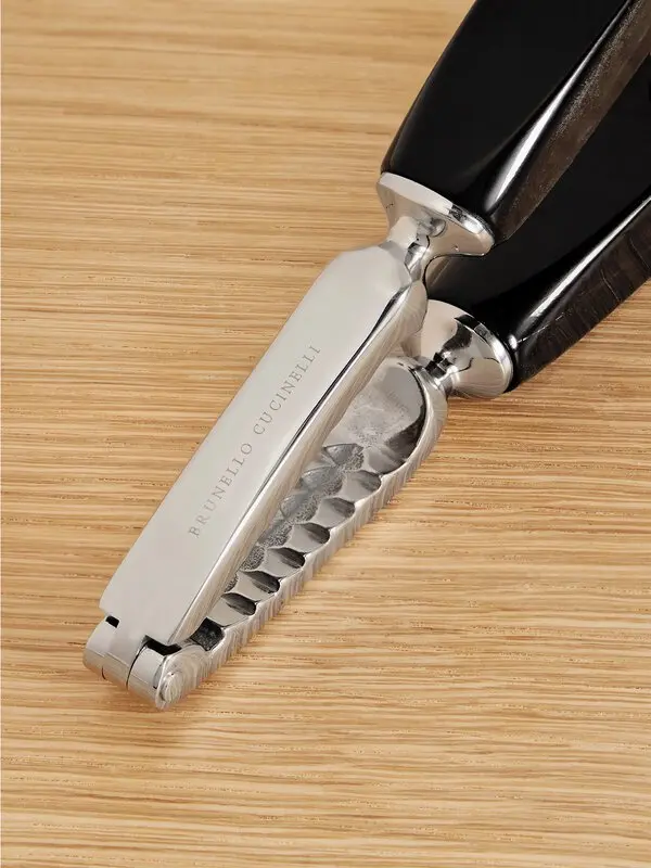 Brunello Cucinelli Stainless Steel And Horn Nut Cracker