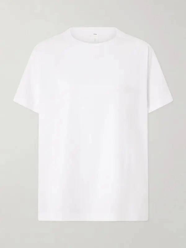 Lululemon All Yours Organic Cotton-blend Jersey T-shirt - White
