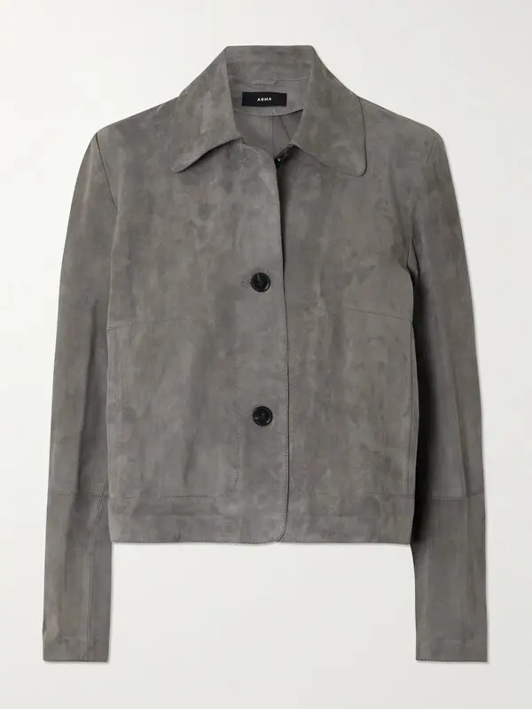 ARMA Emy Suede Jacket - Gray