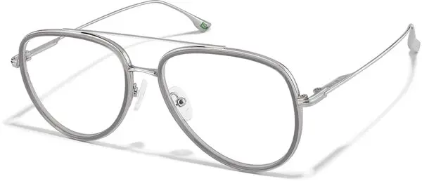 Zenni Aviator Full Rim Frame - Gray And Silver