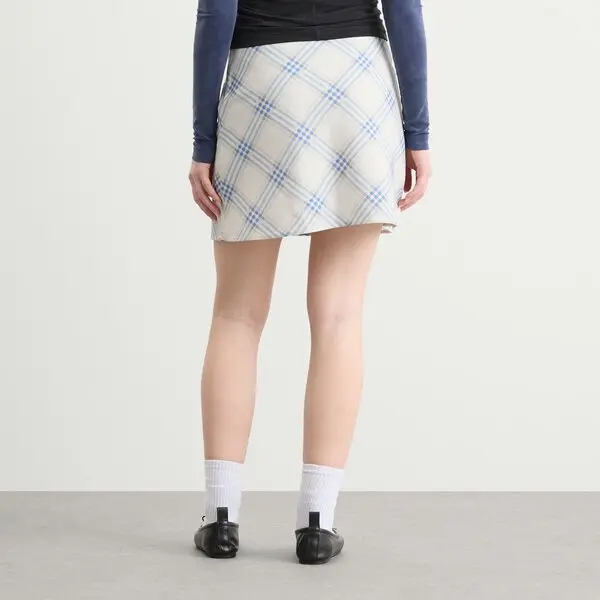 KIJUN Essential Check Mini Skirt