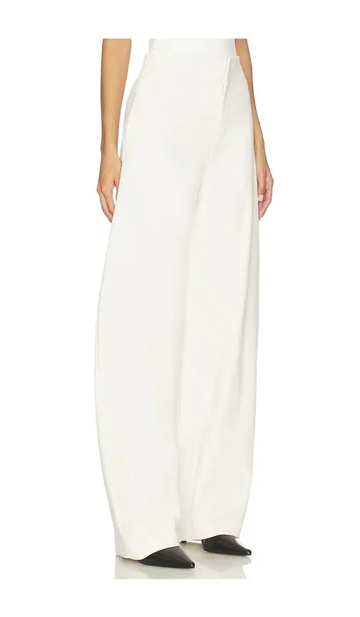 EAVES Sculptural Compact Suiting Pant - Ivory