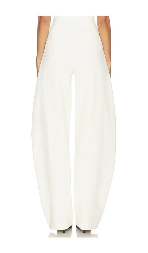 EAVES Sculptural Compact Suiting Pant - Ivory