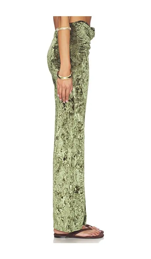 SIEDRES Fern Printed Velour Pants