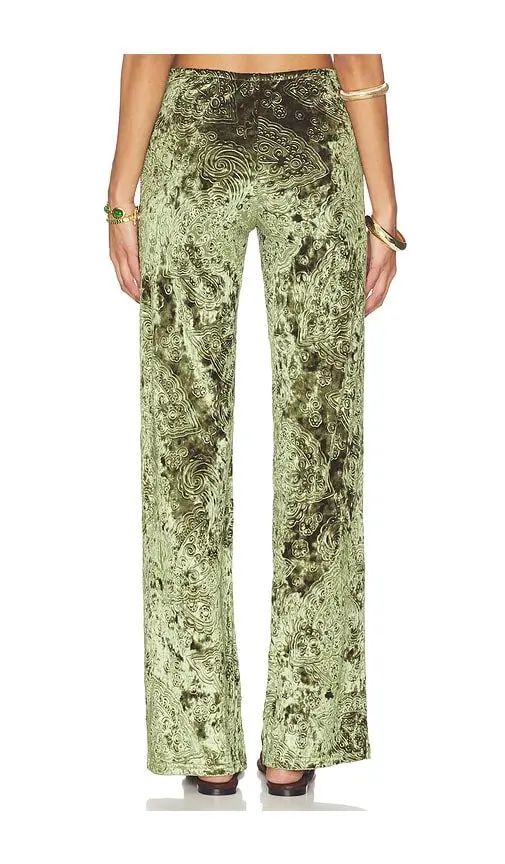SIEDRES Fern Printed Velour Pants