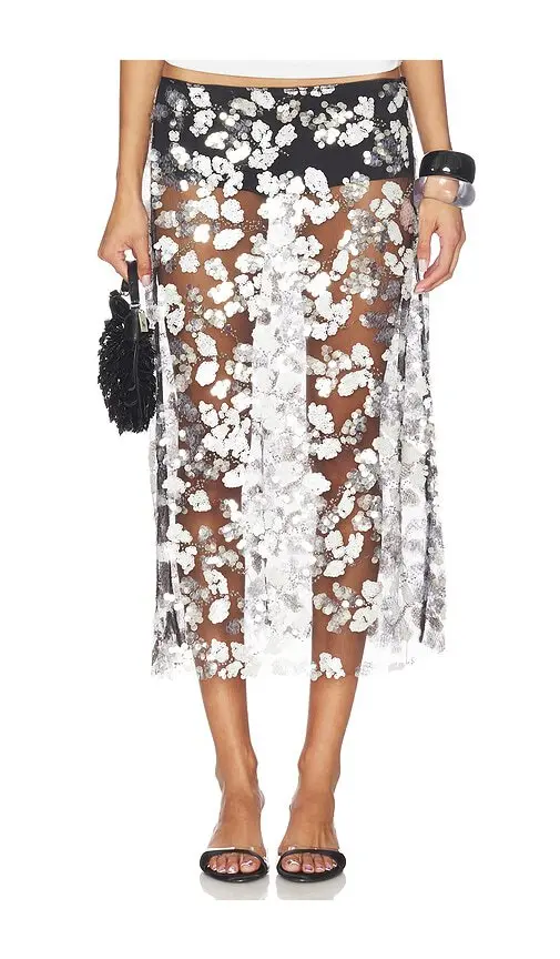 SIEDRES Wells Metallic Skirt