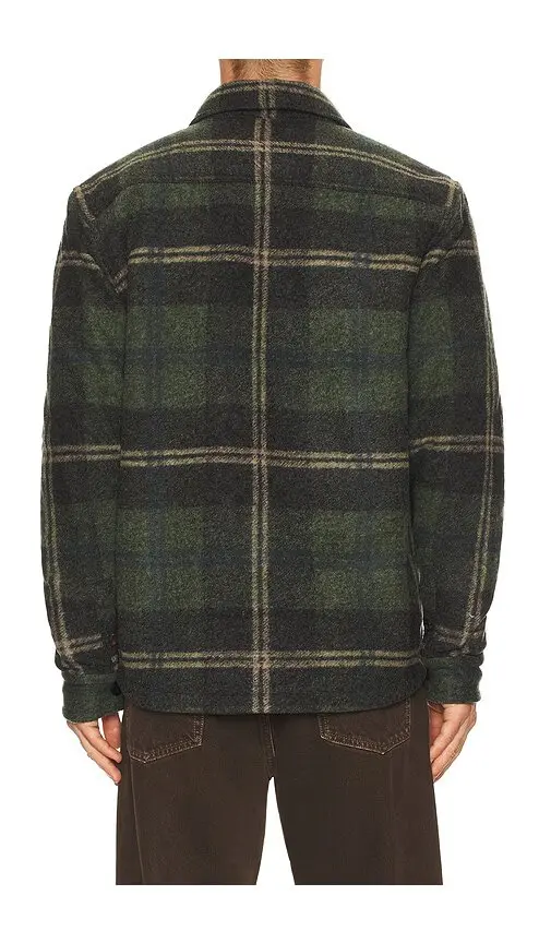 Faherty Brand Range Fleece Lined Shacket - Forest Point Plaid