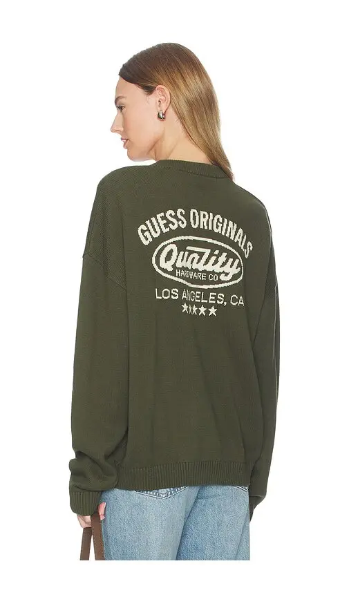 GUESS ORIGINALS Back Jacquard Sweater
