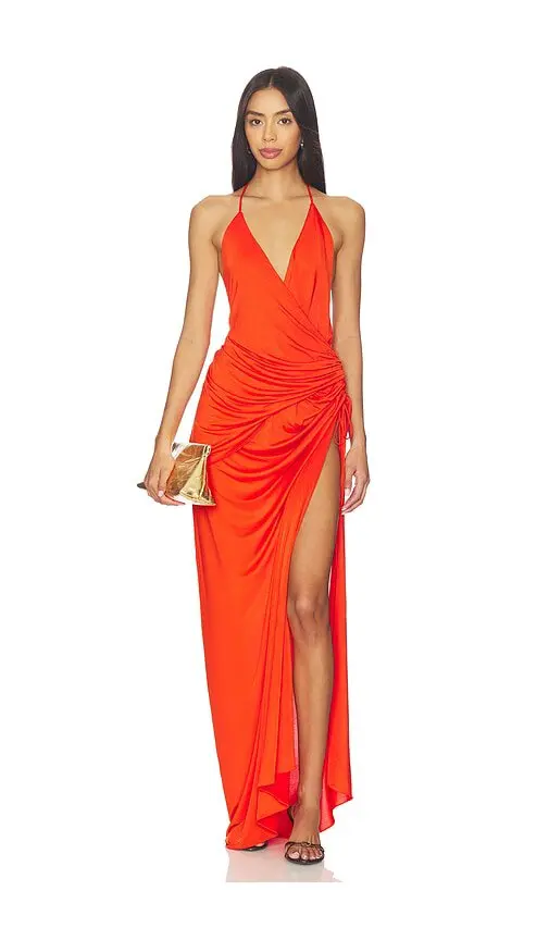 MOTHER OF ALL Draped Jersey Maxi Dress