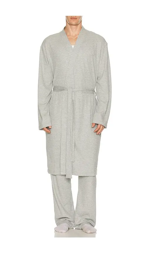 Tommy John Waffle Robe In Grey