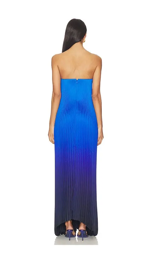 black and blue ombre dress Women's Boho Blue Ombre Dress main image 1