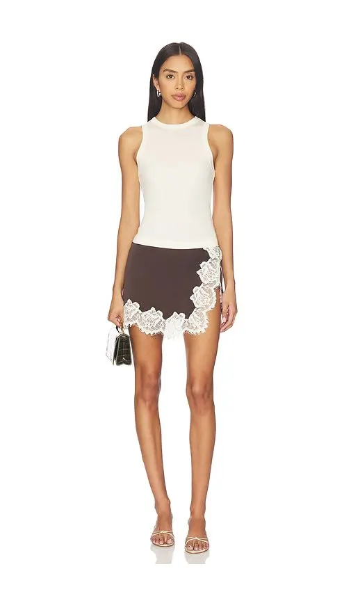 AYA MUSE Jersey High Neck Tank - Cream
