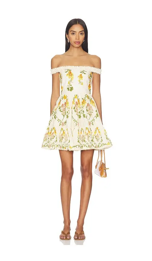 Agua Bendita Boreal Mini Dress - Ivory