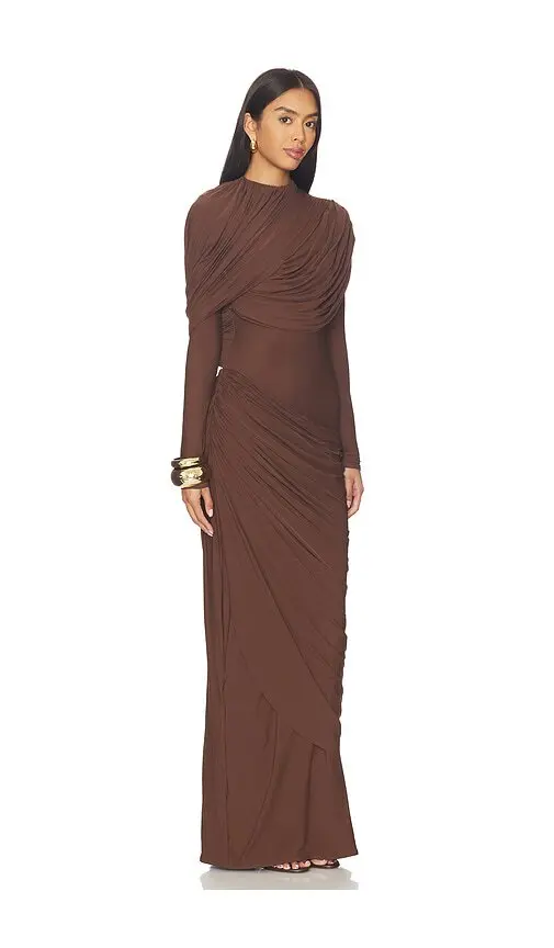 Deme by Gabriella The Donna Gown in Brown - size S