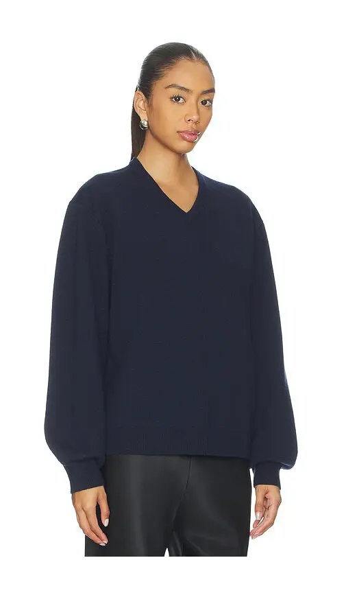 EAVES Zooey Double Faced V-neck Sweater