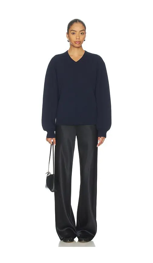 EAVES Zooey Double Faced V-neck Sweater
