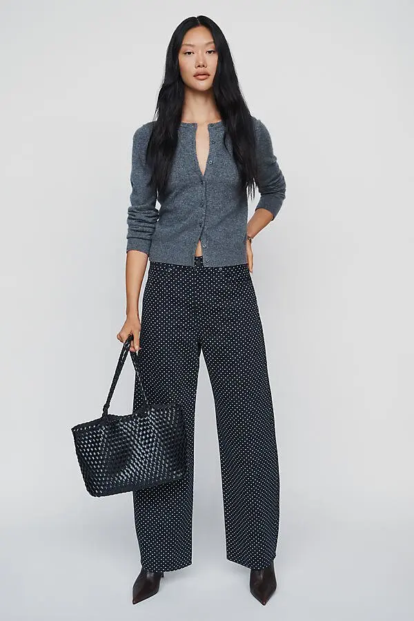 Anthropologie Calla Woven Tote Bag - Black