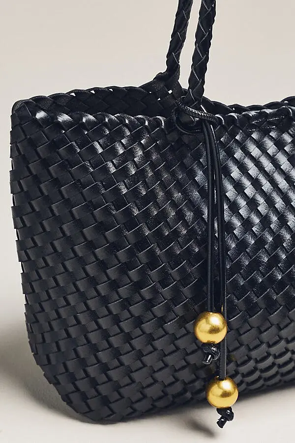 Anthropologie Calla Woven Tote Bag - Black