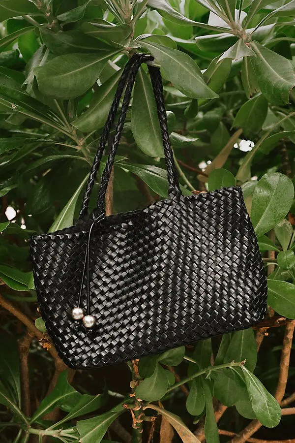 Anthropologie Calla Woven Tote Bag - Black