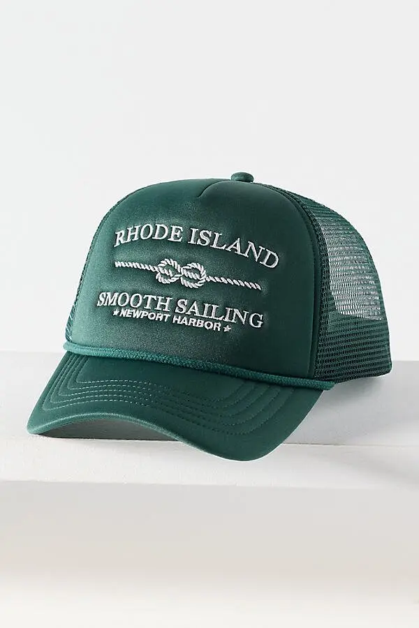 CONEY ISLAND PICNIC Nantucket Trucker Hat - Dark Green