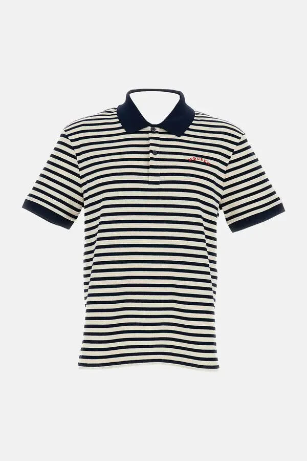 Alexander McQueen Striped Polo Shirt - Multicolor