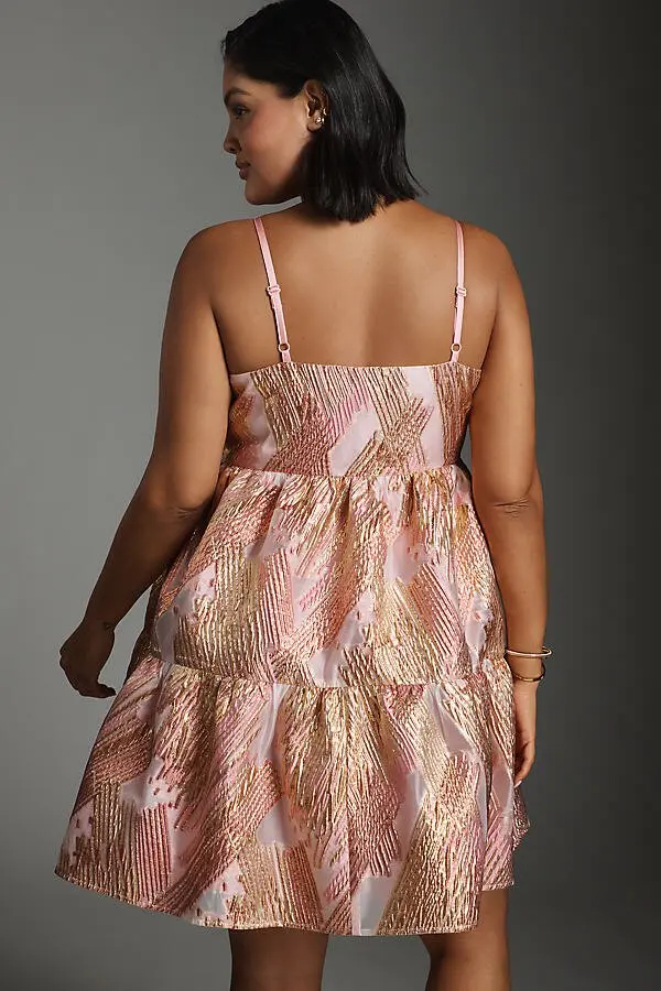 English Factory Jacquard Mini Dress