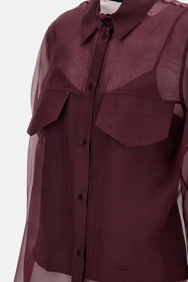 Federica Tosi Silk Organza Button-up Shirt