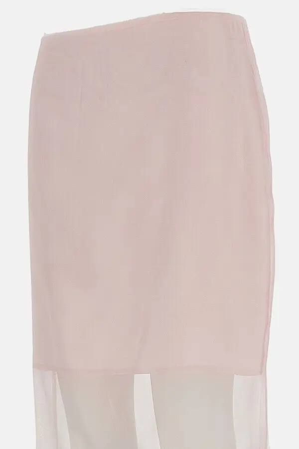 Federica Tosi Silk Organza Midi Skirt - Rose