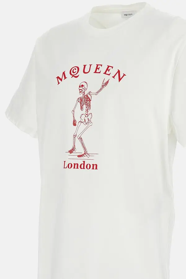 Alexander McQueen Skeleton T-shirt - White
