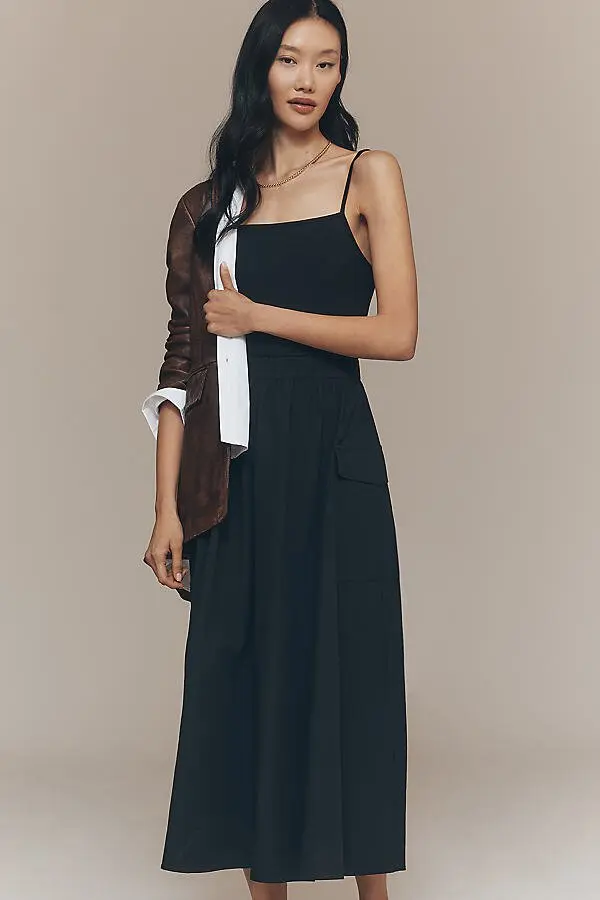 Anthropologie Cargo A-line Midi Dress