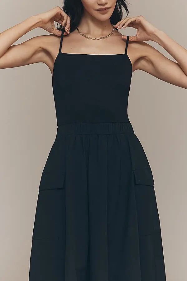 Anthropologie Cargo A-line Midi Dress
