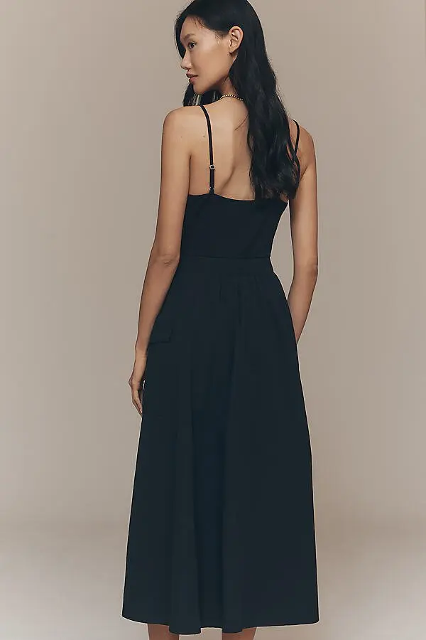 Anthropologie Cargo A-line Midi Dress