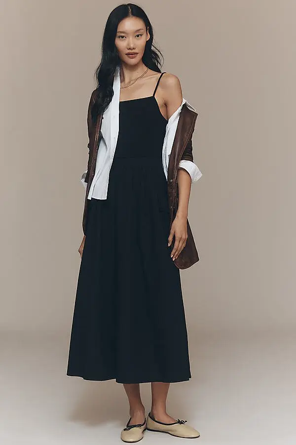 Anthropologie Cargo A-line Midi Dress