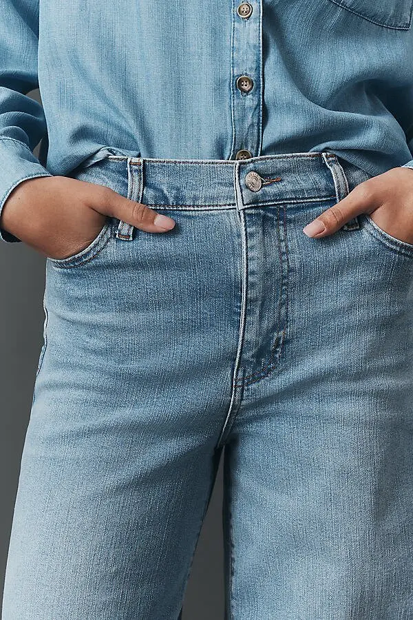 FRAME Le Slim Palazzo High-rise Wide-leg Jeans - Ripple