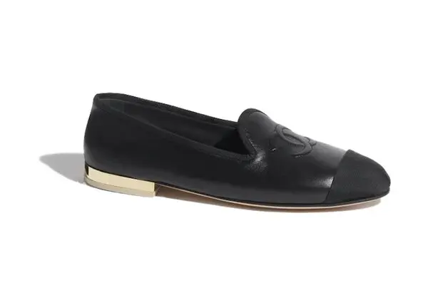 Chanel Cc Lambskin Loafers